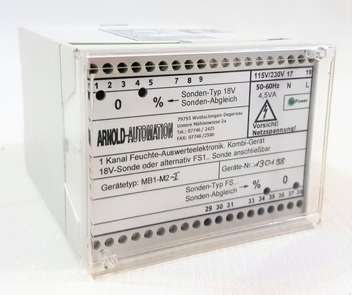 Arnold-Automation MB1-M2 1 Channel Moisture Evaluation Electronics ...