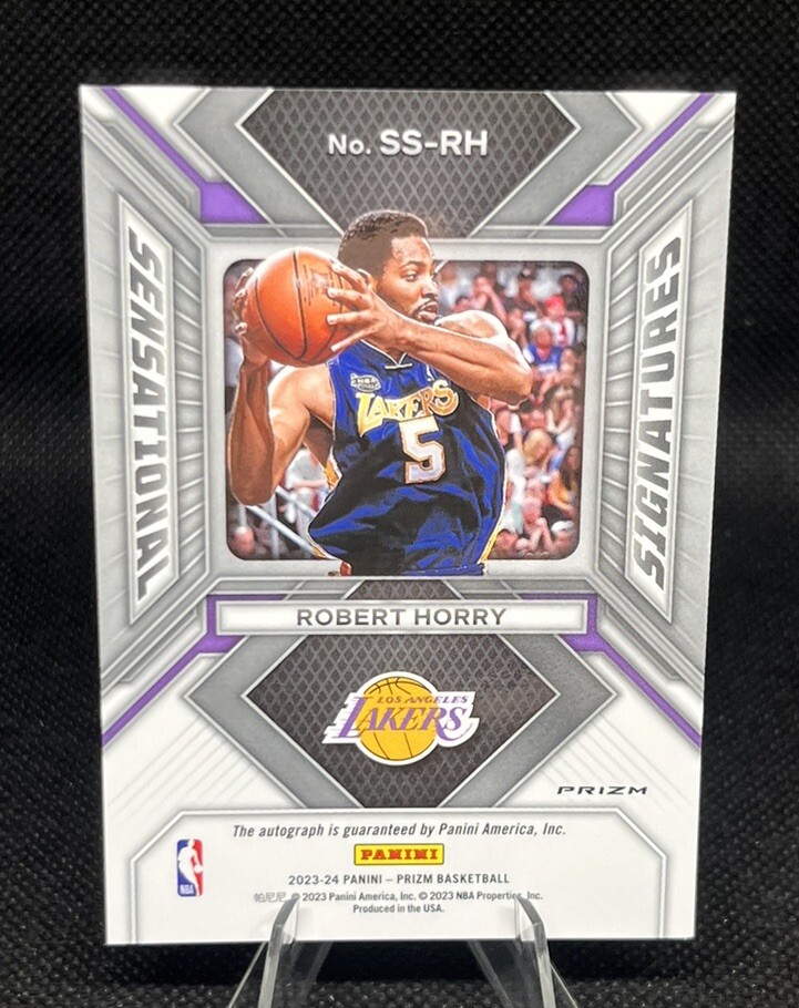 ROBERT HORRY 2023-24 PANINI PRIZM SENSATIONAL AUTOGRAPH SILVER AUTO | eBay