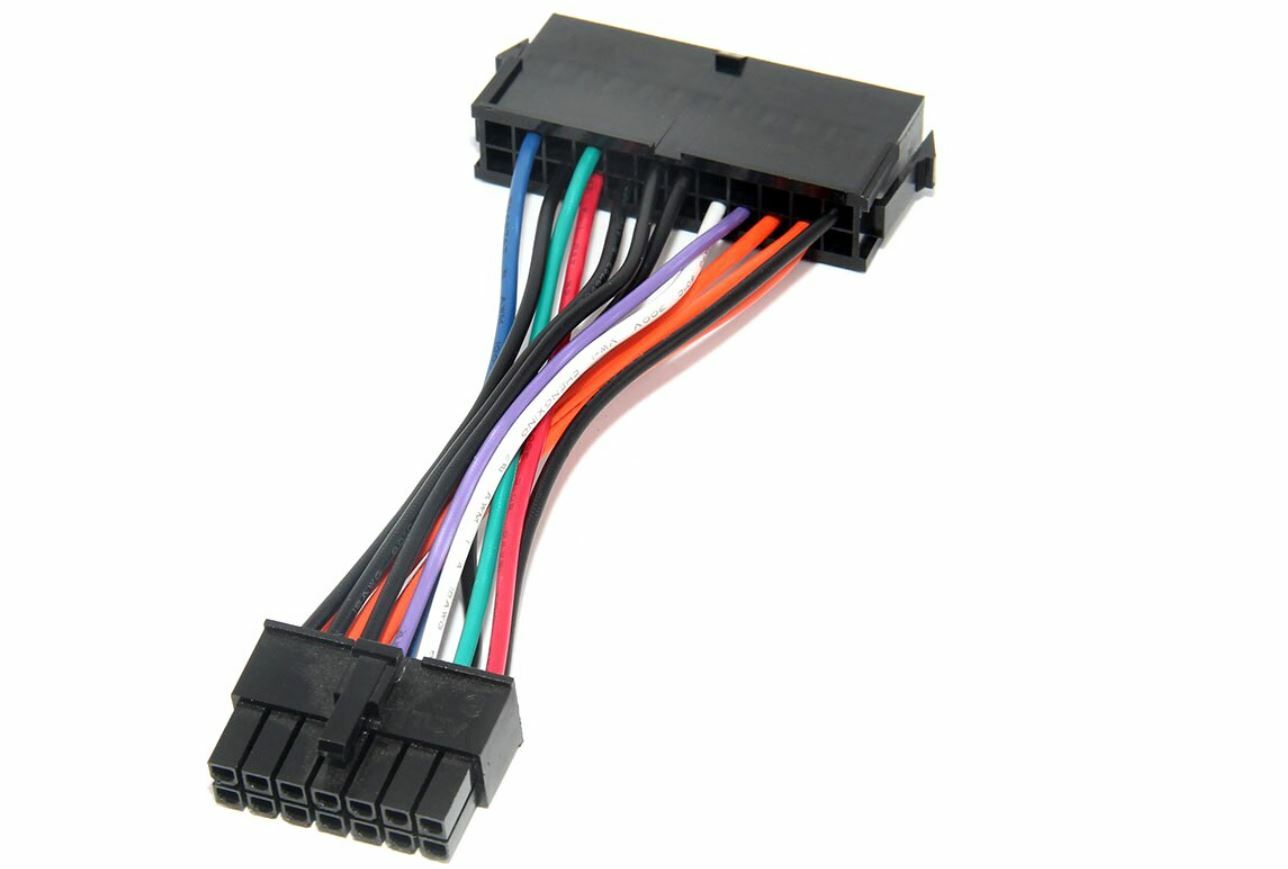 24 Pin to 14 Pin PSU Power Supply ATX Cable Lenovo K450e M73 M79 M83 ...