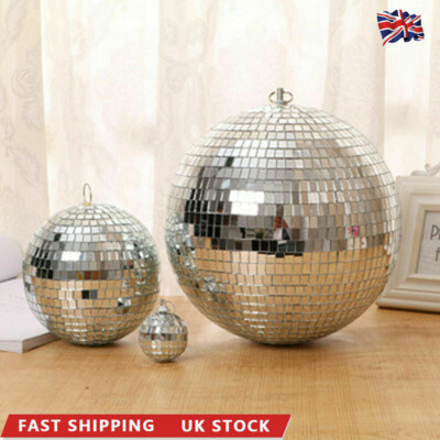 5-20CM Mirror Disco Ball Silver Hanging Glitter Ball For DJ Dance Party ...