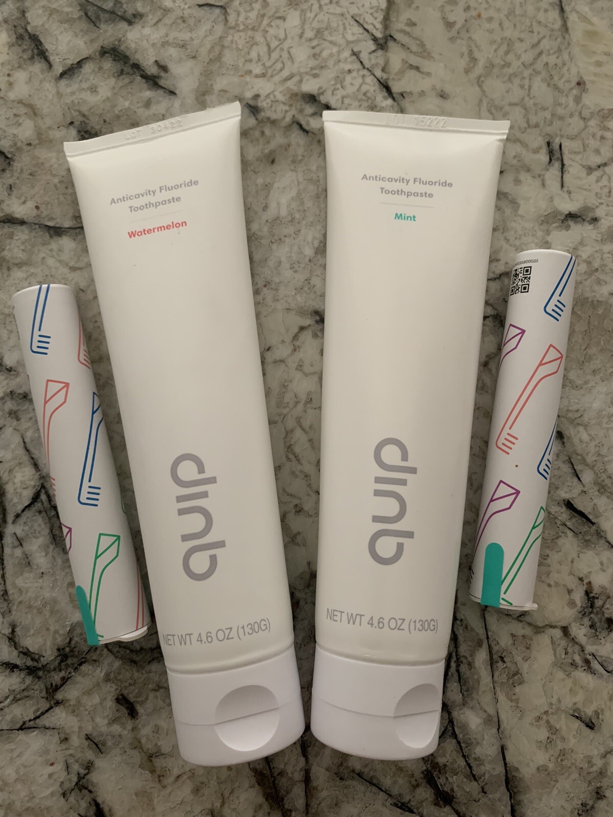 2 Kids Quip Replacement Brush heads And 2 Toothpaste | eBay