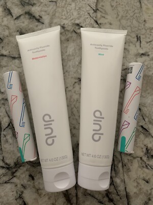 2 Kids Quip Replacement Brush heads And 2 Toothpaste | eBay