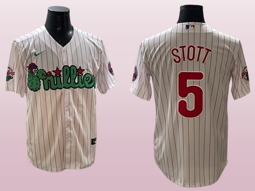 Men's Phillies Bryson Stott Cool Base Stitched Jersey White | eBay
