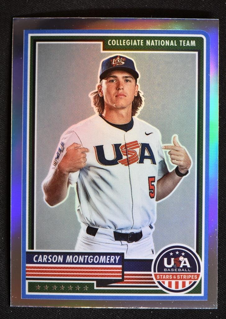 2023 Stars & Stripes Base Silver #76 Carson Montgomery | eBay