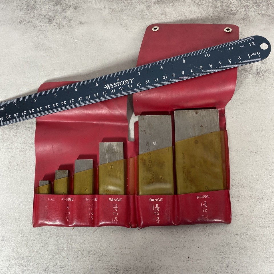 STARRETT S 154 Adjustable Parallel Set 3/8-2 1/4 USA Machinist Tools ...