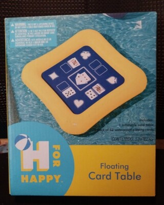 H For Happy Floating Card Table With Waterproof Deck Of Cards | eBay