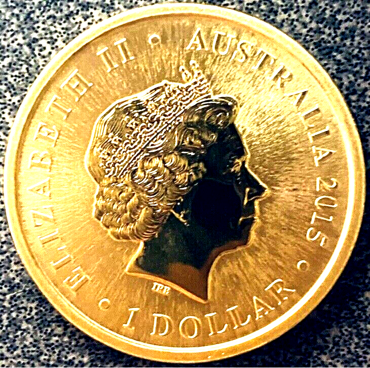 SUPER RARE Golden Shiny UNC $1 Dollar Color Coin Special COLLECTOR ...