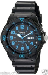 Casio Black Resin Dive Watch Mens Waterproof Swimming Snorkeling ...