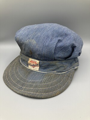 Vintage Sanforized Carhartt Hat, 1940s Chore Cap, Railroad Hat. | eBay