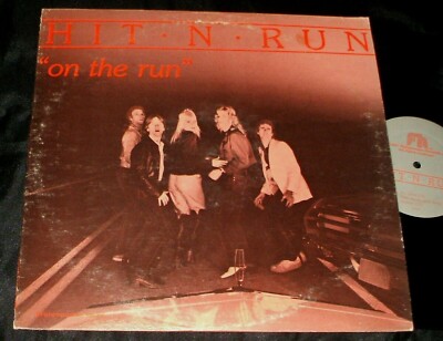 HIT N RUN On the Run LP RARE PRIVATE OMAHA 1981 HARD ROCK AOR Saraya ...