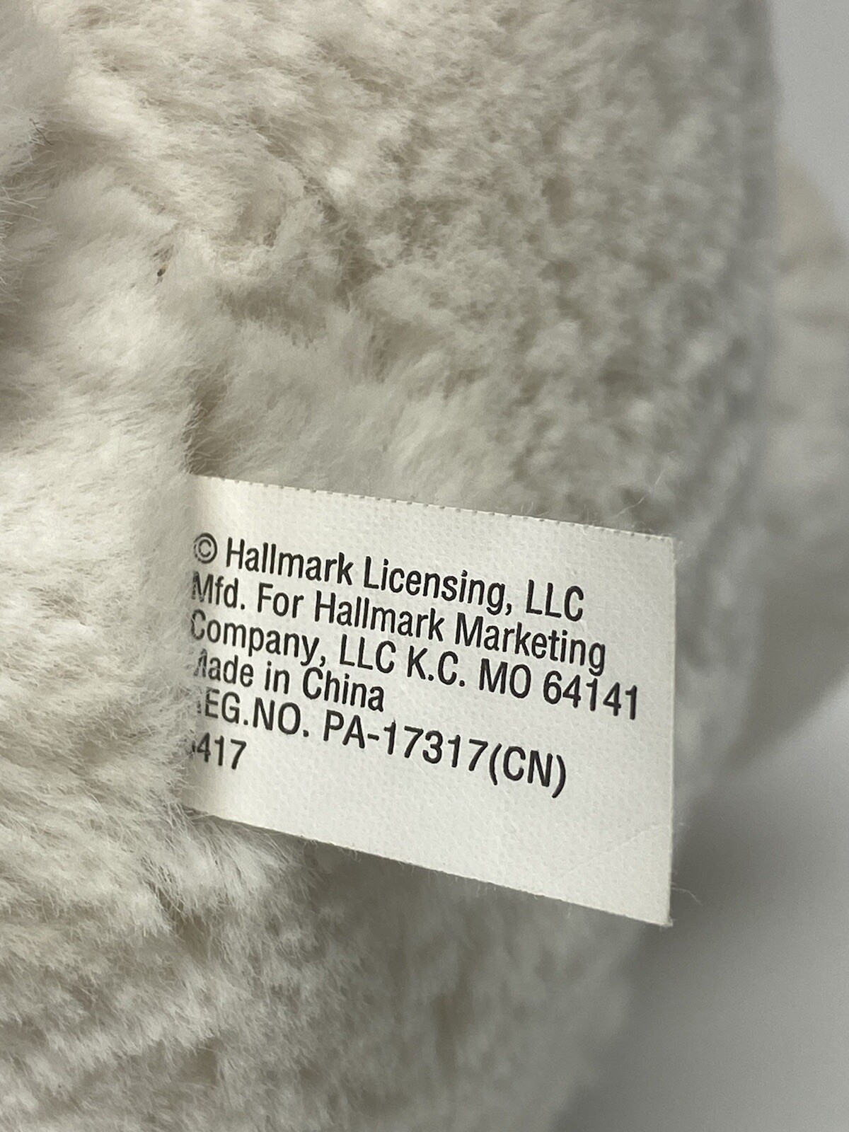 Hallmark Basil The Bear Teddy Plush Stuffed Animal Plaid Bow Tie White ...