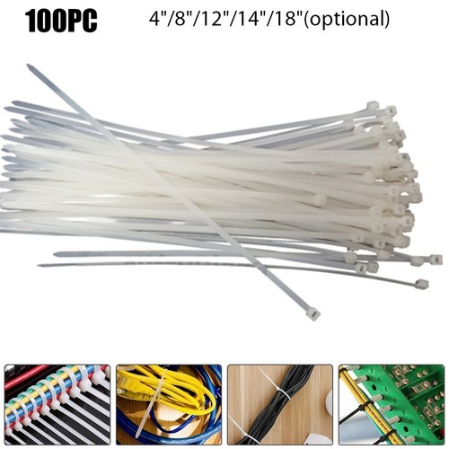 Cable Ties Nylon 66 Insulation Self-Locking 100Pcs/pack Acid-resistant ...