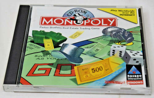 Hasbro Interactive MONOPOLY 1997 PC Computer Game CD-ROM WINDOWS LN ...