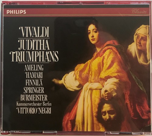 Antonio Vivaldi : Juditha Triumphans (2 CD Set 2002, Philips) Ameling ...