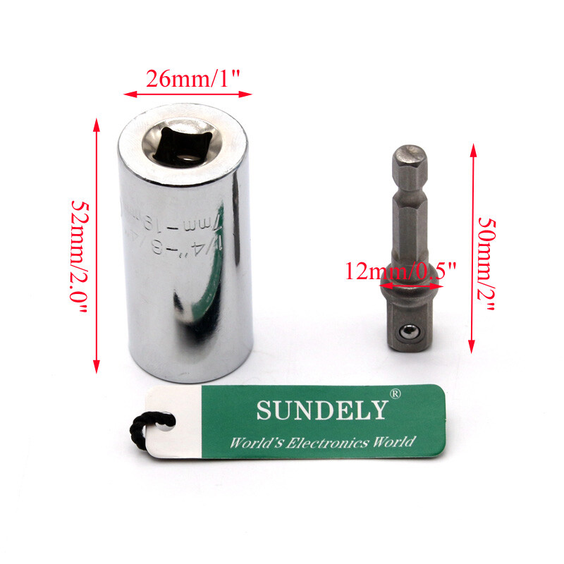 High Quality Universal Torque Wrench Head Set Socket Sleeve 7-19mm ...