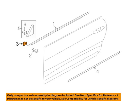 FORD OEM 10-23 Bronco Sound System-Front Dr Speaker Retainer Clip ...