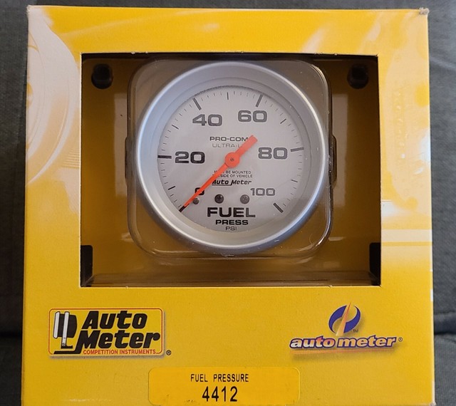 Fuel Pressure Gauge Auto Meter 4412 for sale online | eBay