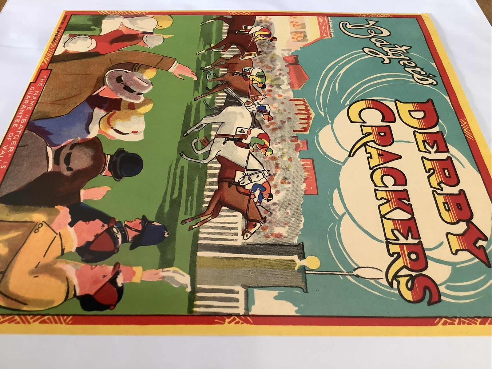 Batger’s Christmas Cracker Label “Derby Crackers” Genuine Vintage ...