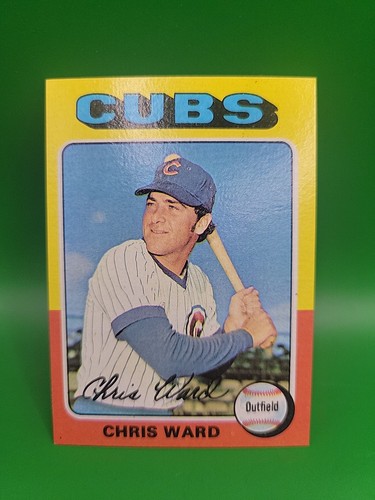 1975 Topps Mini Baseball Card #587 Chris Ward Chicago Cubs Near Mint ...