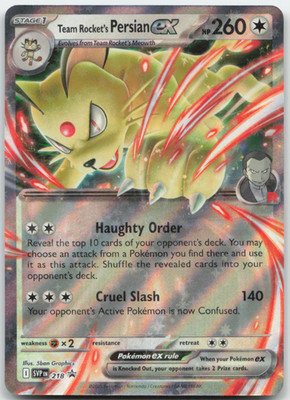 Team Rocket's Persian ex SVP218 SVP 218 Promo Pokemon Card NM | eBay