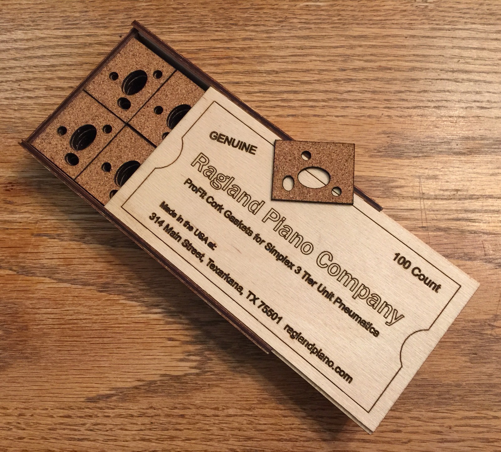 100 ProFit Cork Gaskets, 3 Tier Simplex Player Piano Unit Pneumatics ...