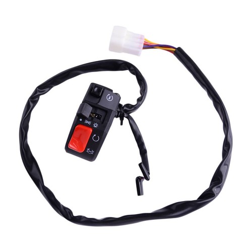 Motorcycle Engine Start/Kill Switch On/Off Push Button Handlebar Moped ...