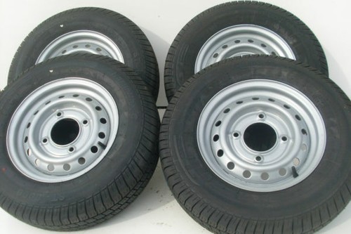 4 x 165R13C 96/94N 165x13 Inch Trailer Tyre on 4 Stud 5.5" PCD Rim ...