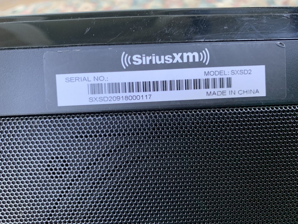 Sirius XM Portable Speaker Dock Boombox SXSD2 Satellite Radio For Parts ...