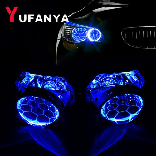 3.0'' Blue HID Bi xenon Projector Lens Devil Eyes Car Headlights ...