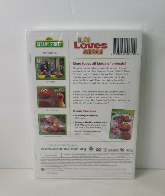 Sesame Street: Elmo Loves Animals (DVD) for sale online | eBay