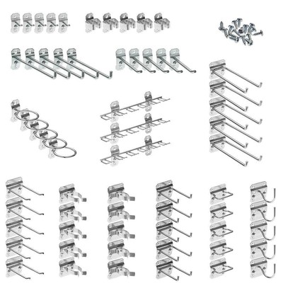 Triton Products LocBoard Assortment Hook w/ Locking Zinc Plated Steel ...