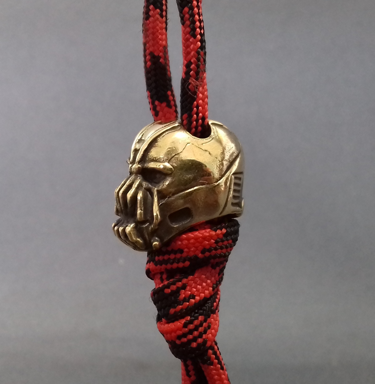 Bane Bronze Bead Paracord Leather Lanyard Beads Knife Bracelet Pendant ...