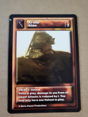 Highlander CCG 1st edition Khan Armor Helmet | eBay