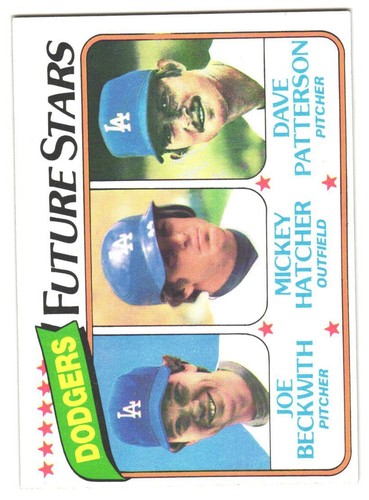 1980 Topps Stars (Joe Beckwith / Mickey Hatcher / Dave Patterson) #679 ...