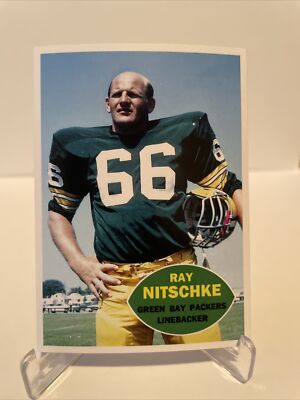 Ray Nitschke Green Bay Packers Custom Retro Card | eBay