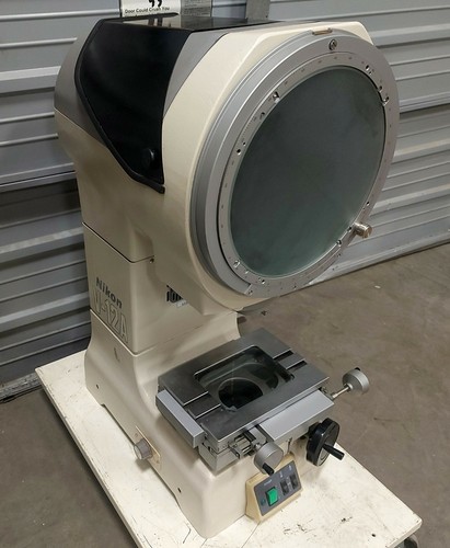 Nikon V-12A Optical Comparator 12" X:100 Y:50 Z:75mm Travel 120VAC *No ...