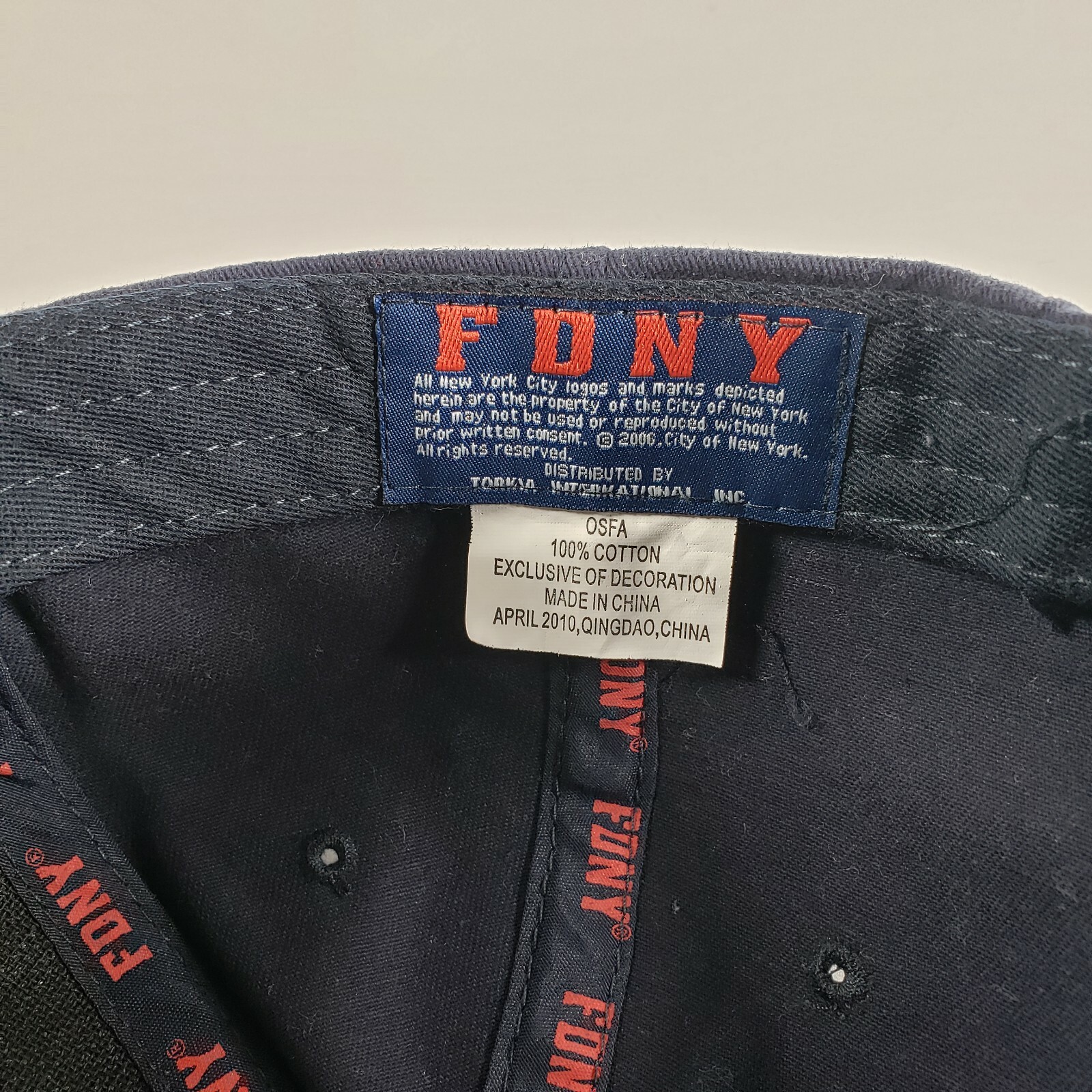 FDNY Blue Baseball Hat Fire Department City Of New Yo… - Gem