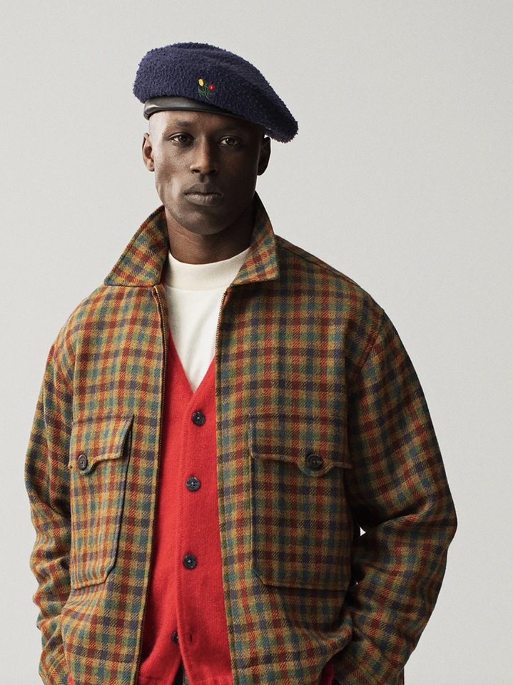 Aime Leon Dore Casentino Beret - Navy | eBay