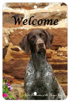 German Shorthair Pointer Aluminum Indoor/Outdoor Welcome Sign | eBay