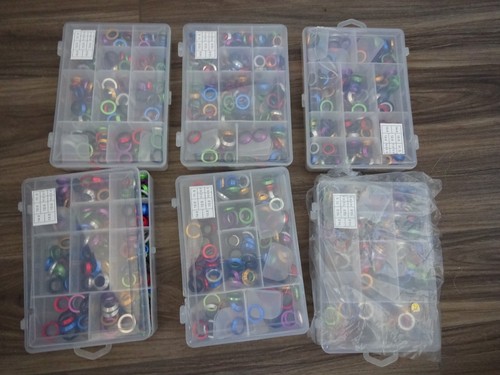 6-140pc OEM Rod Building Wrapping Aluminum colored Winding checks Kit ...