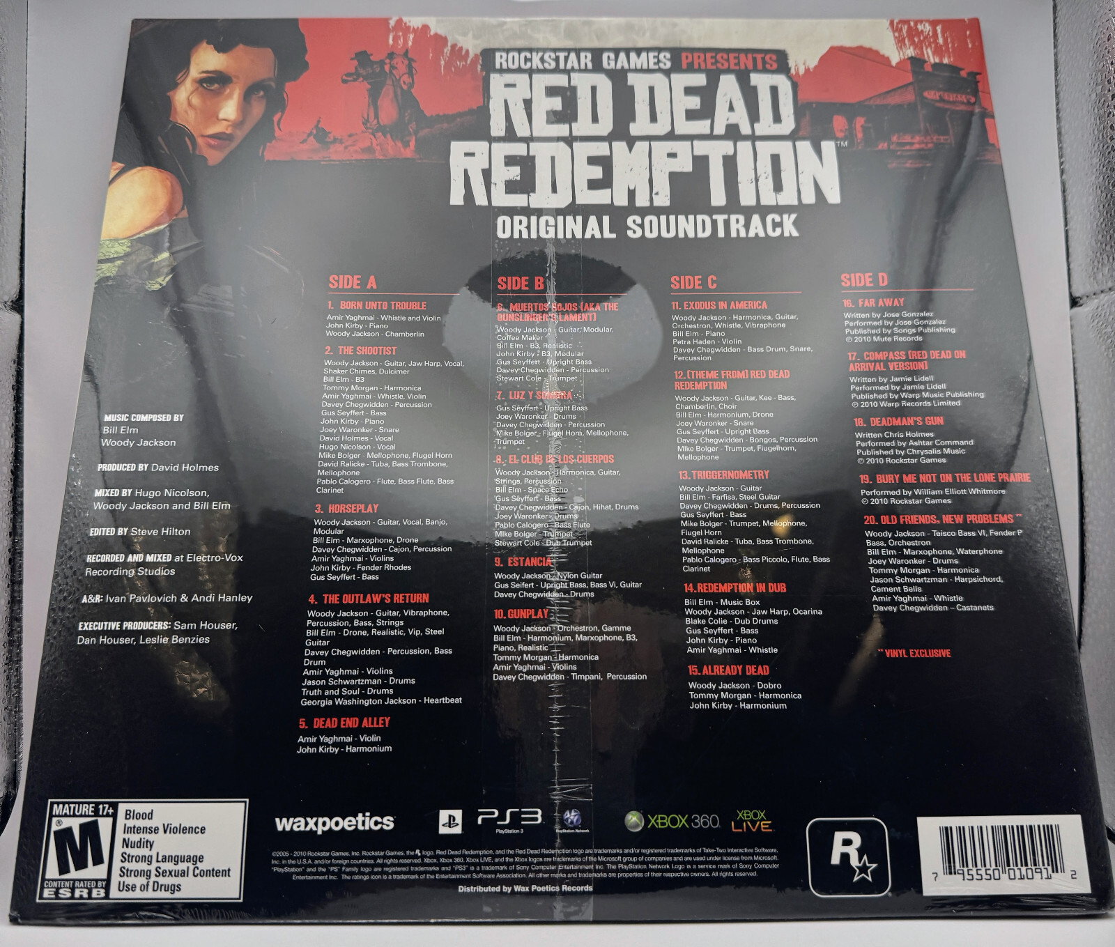 Red Dead Redemption Original Soundtrack Clear Red 2x 12” Vinyl 2010 ...