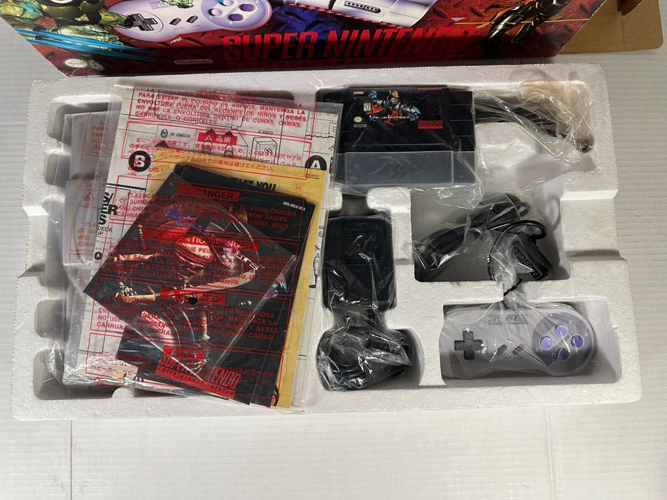 SNES Super Nintendo Killer Instinct Console Bundle Complete w/ Box and ...