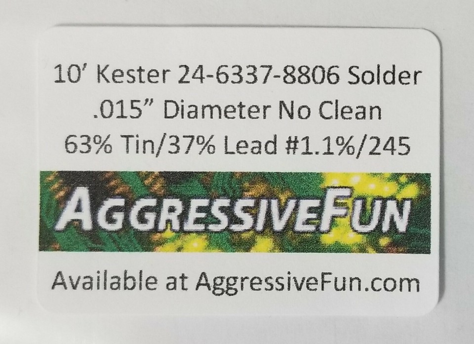 Kester No Clean 50/245 Flux Core Solder .015" 63/37 Eutectic 24-6337 ...