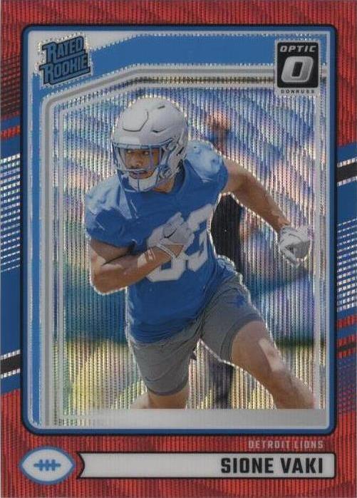 2024 Panini Donruss - Rated Rookie Sione Vaki #332 Optic Preview Red ...
