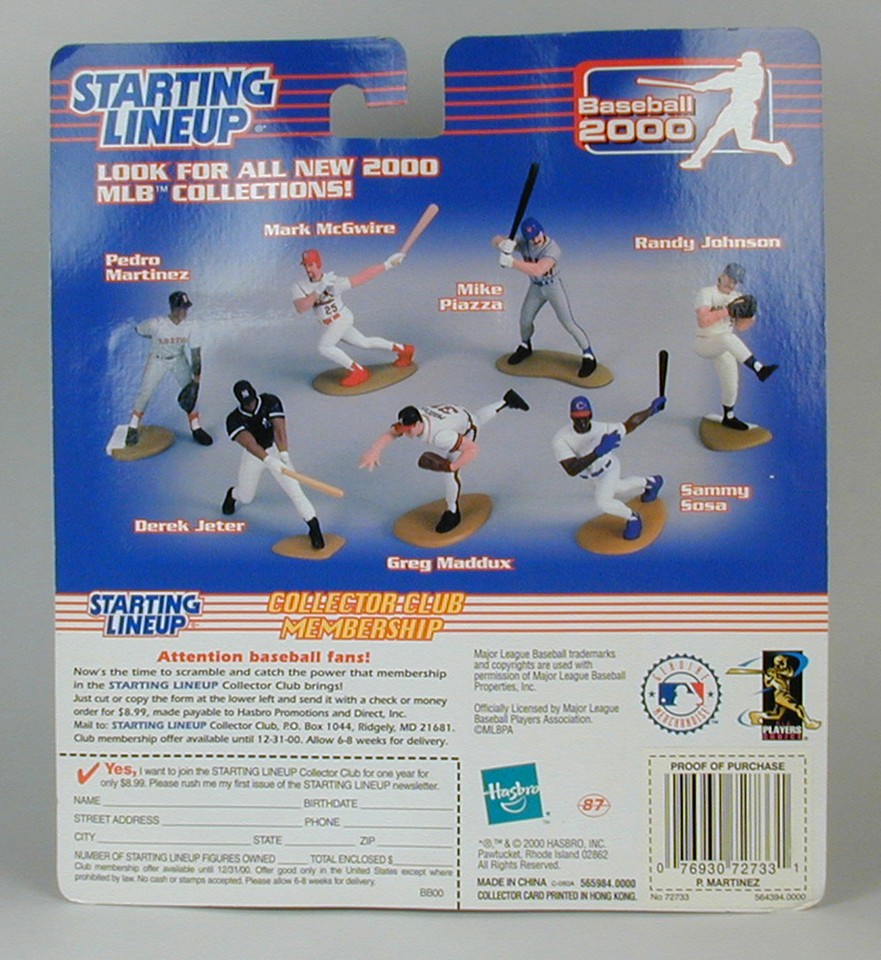 Starting Lineup Pedro Martinez Hasbro Free U.S. Shipping | eBay