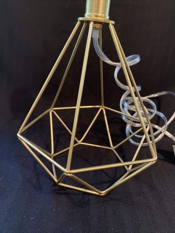 Intertek Wire Geometric Table Lamp without Shade | eBay