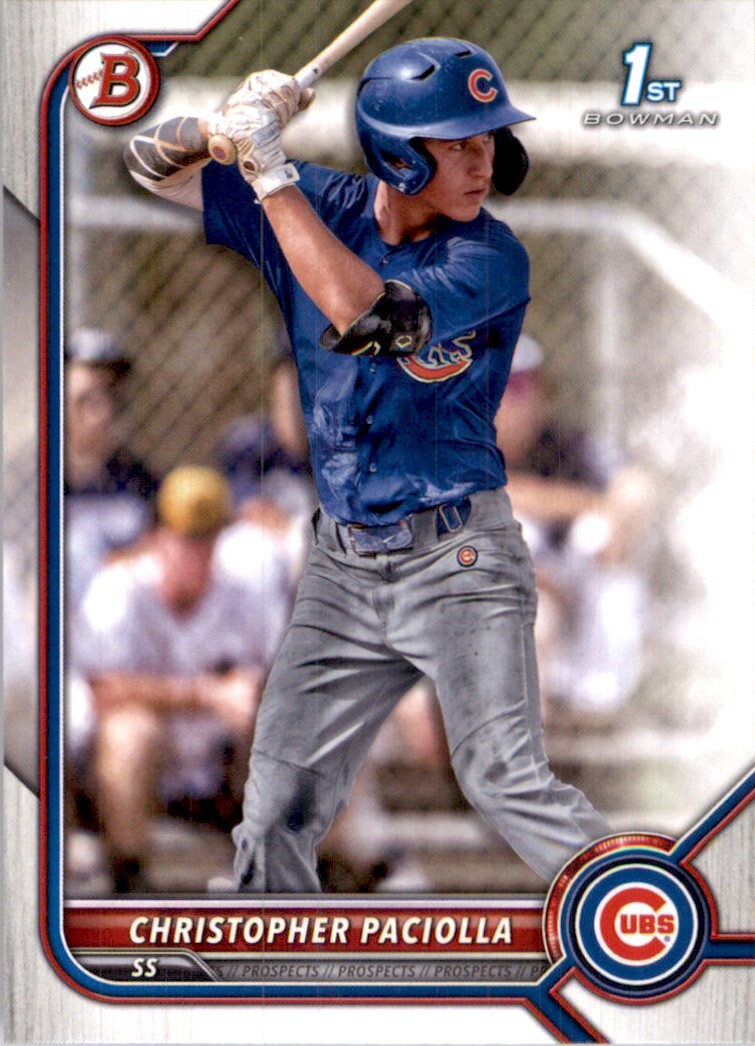2022 Bowman 1st CHRISTOPHER PACIOLLA Chicago Cubs #BD-185 | eBay