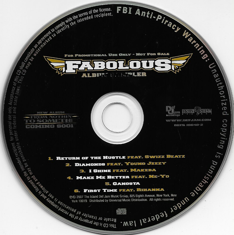 Ghetto Fabolous Promo CD Album Sampler From Nothin to Somethin 2007 Def ...