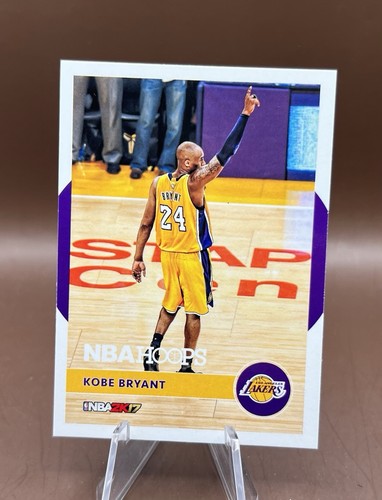 2016-17 Panini NBA Hoops #15 Kobe Bryant NBA2k17 Cover Final Game 60 ...
