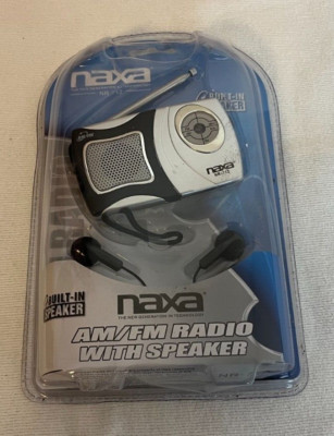 Naxa AM/FM Radio with Speaker NR-712 New NIB Portable Mini Pocket Radio ...